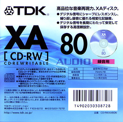 CD-Rメディア情報（2001年7月）